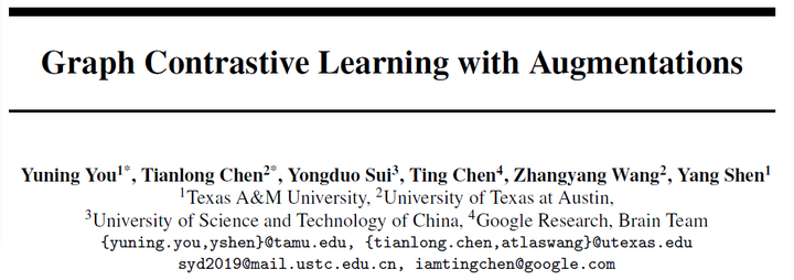 论文分享：Graph Contrastive Learning with Augmentations - 知乎