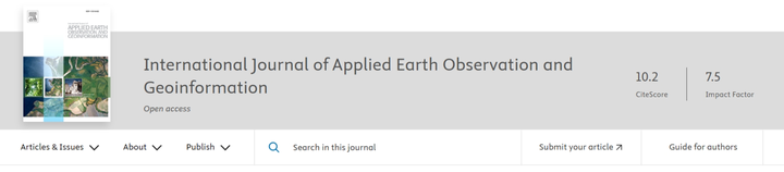 Elsevier旗下International Journal of Applied Earth Observation and ...