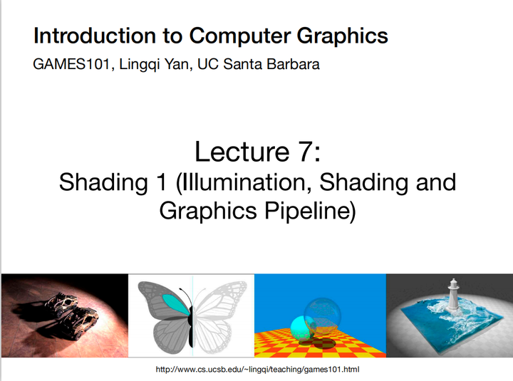 GAMES101笔记_Lec07~09_着色 Shading - 知乎