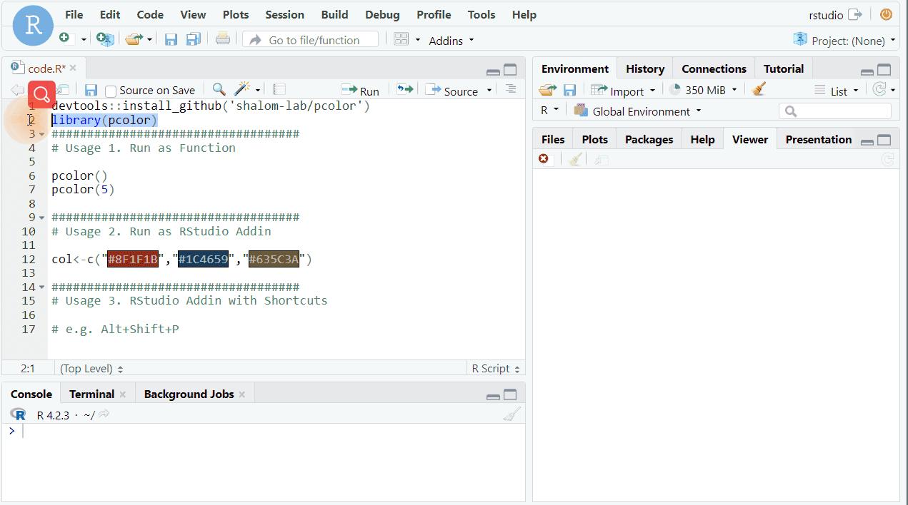 用一天时间写一个R包：如何在RStudio中自由选择颜色 - 知乎