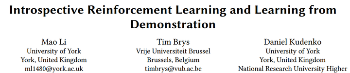 Paper-reading:11.Introspective RL - 知乎