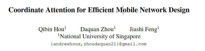 CoordAttention - 知乎