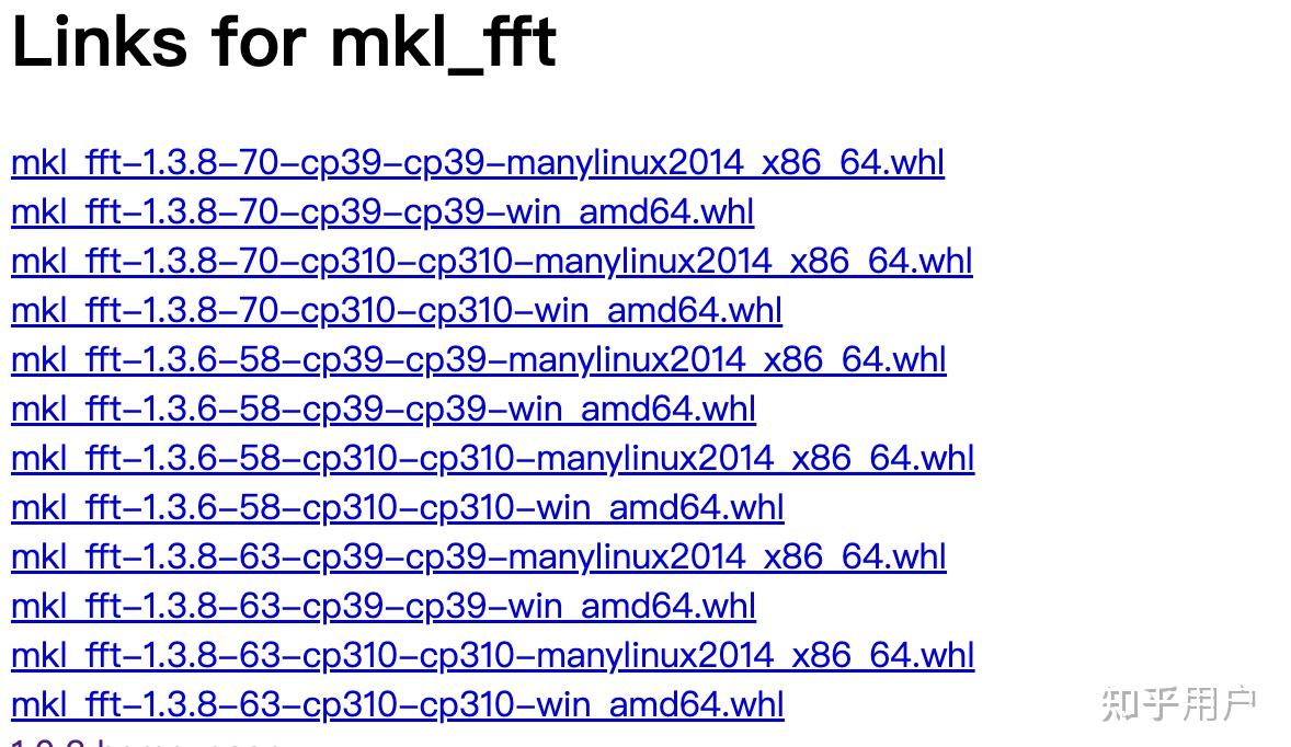python3.11.4如何安装mkl-fft？ - 知乎
