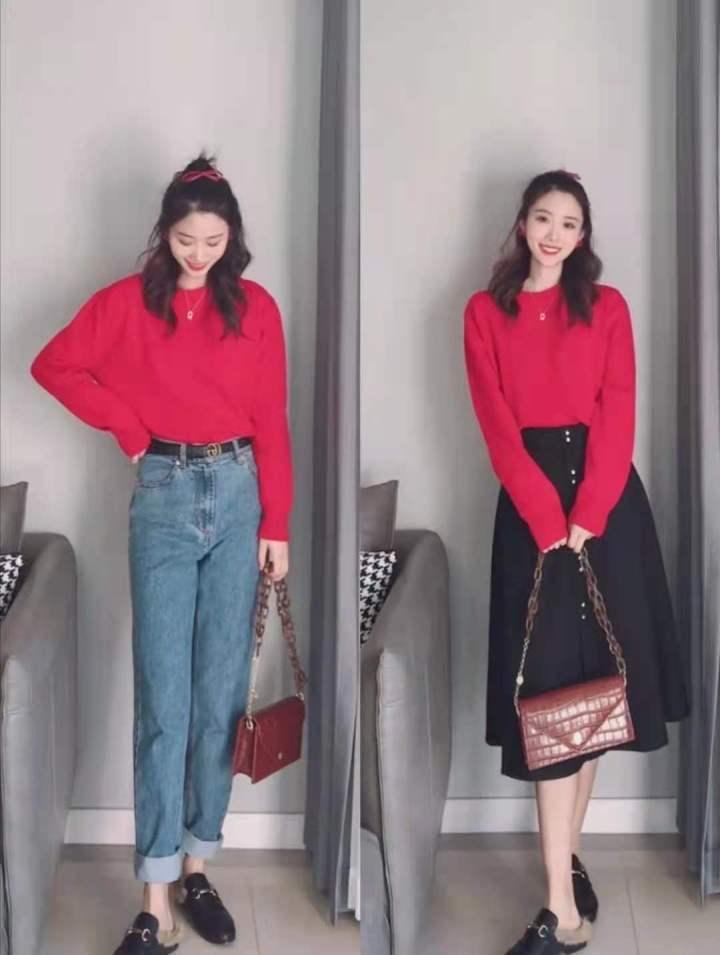 红色毛衣配什么颜色裤子好看高级 - 知乎