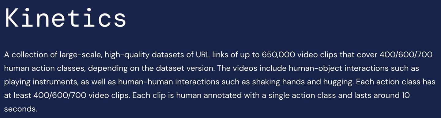 【Tiny-Kinetics-400】Kinetics-400迷你数据集 - 知乎