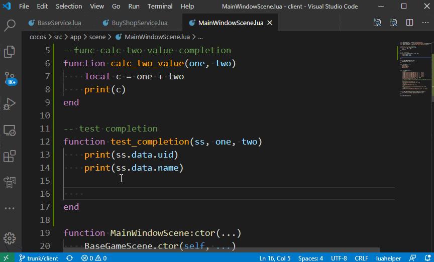 VSCode lua插件LuaHelper - 知乎